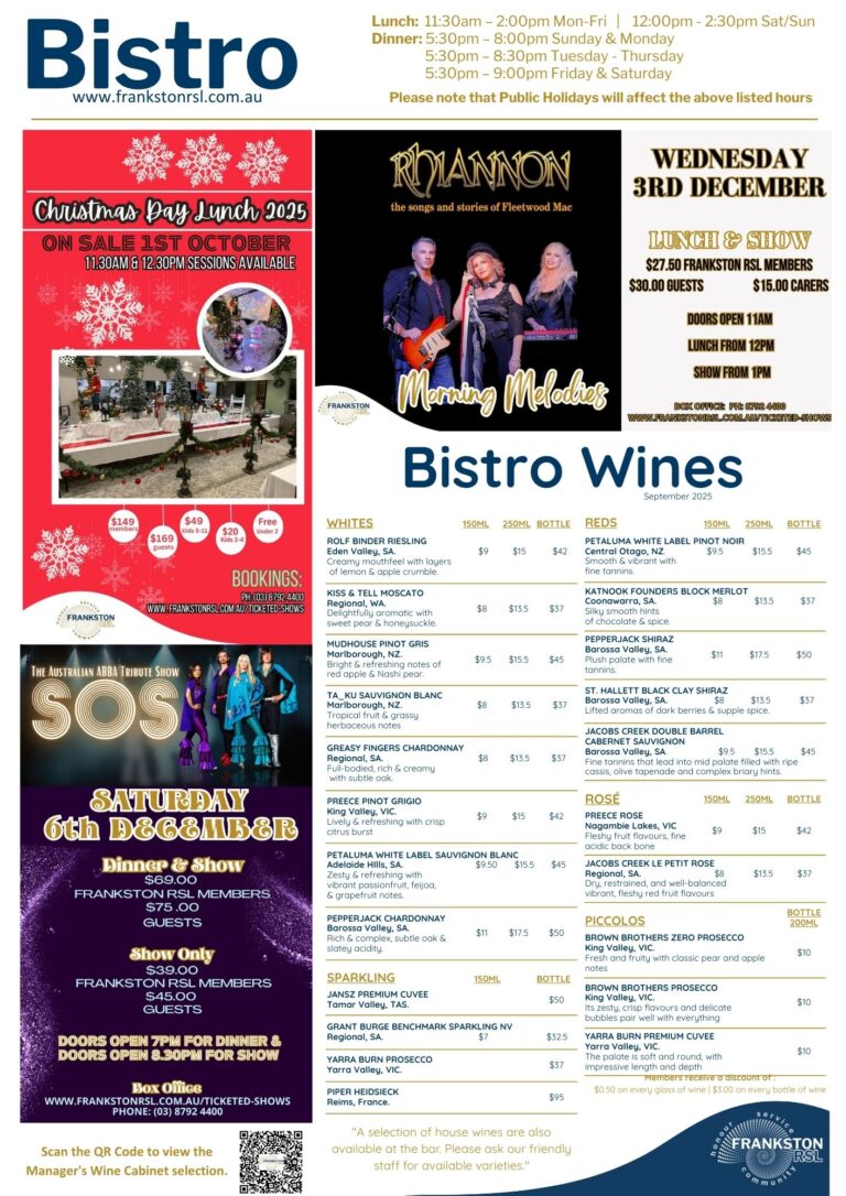 Four Seasons Bistro - Frankston RSL