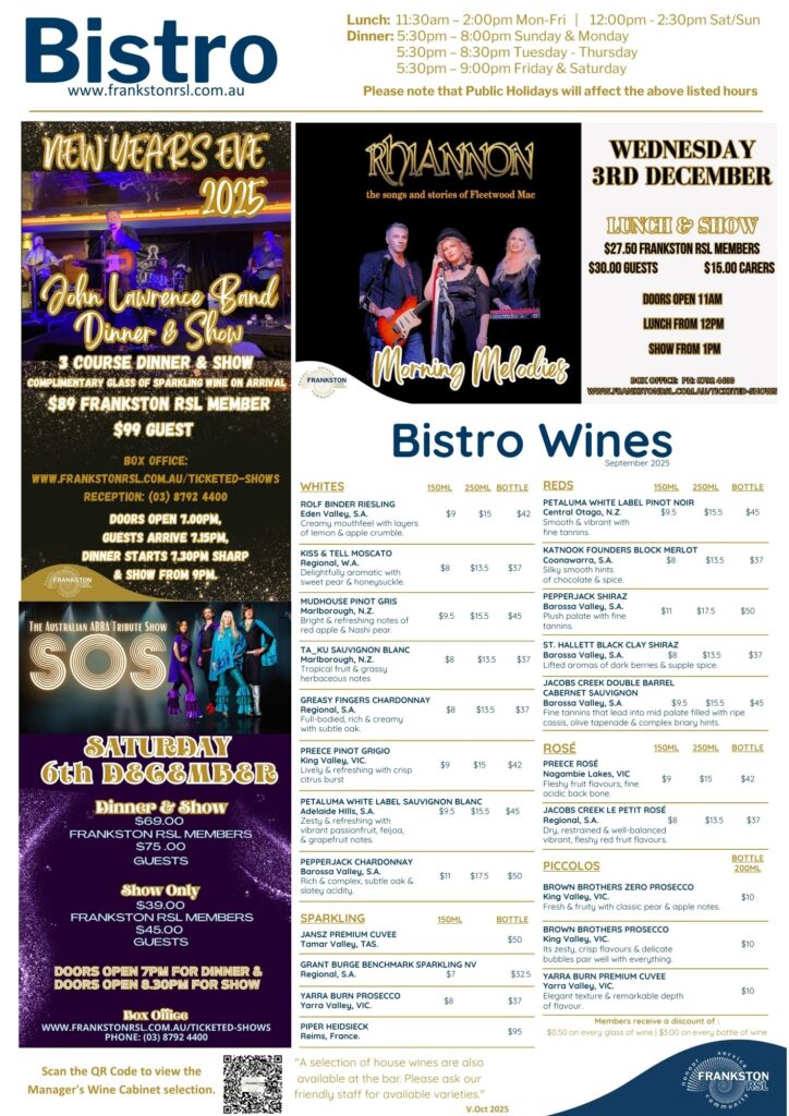 Four Seasons Bistro - Frankston RSL